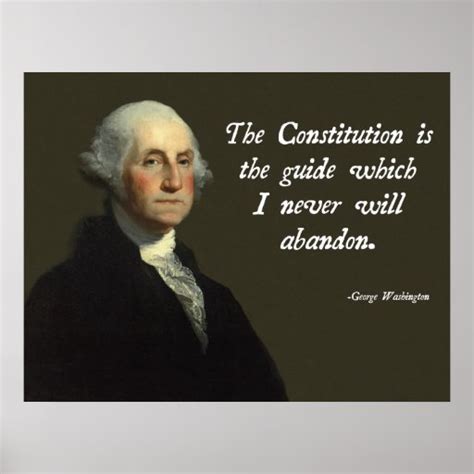 George Washington Constitution Print Zazzle