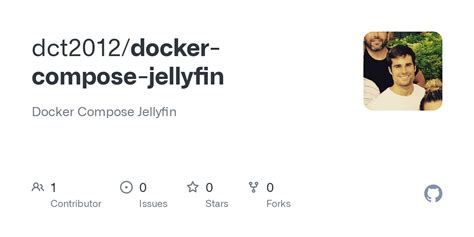 Github Dct2012 Docker Compose Jellyfin Docker Compose Jellyfin
