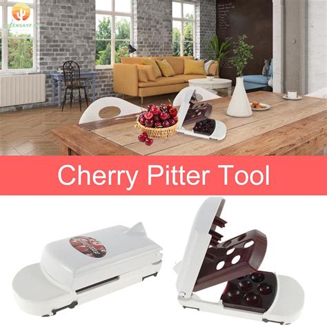 Cherry Pitter Tool 6 Cherries Pit Quick Release Remover Labor Saving Reusable Cherry Core