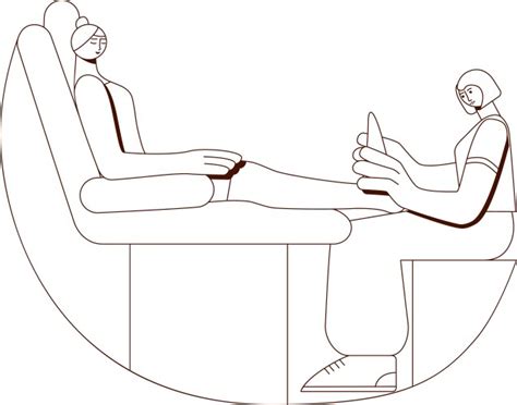 Techniques For Giving Feet Massage Royalty Free Vector Image