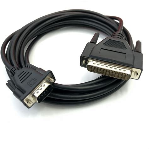 For Db9 Serial Port To Parallel Port Data Cable 9 Hole To 25 Pin