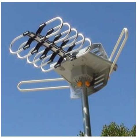 Digital Outdoor Amplified Antenna Hdtv Control Box Rotor Remote Vhf Uhf