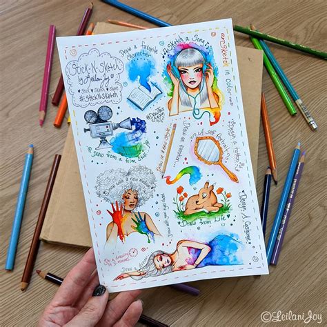 Leilani Joy Artist Block Sticker Lover Sketchbook
