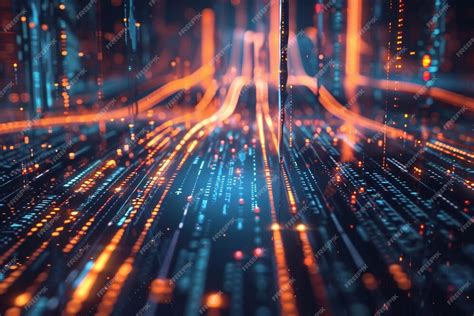 Premium Photo Digital Trails Algorithms In Motion Concept Ar Generative Ai