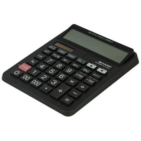 Calculatrice De Bureau SHARP EL CC12G 12 Chiffres NOIR