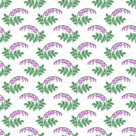 Seamless Dicentra Pattern Pattern Seamless Save
