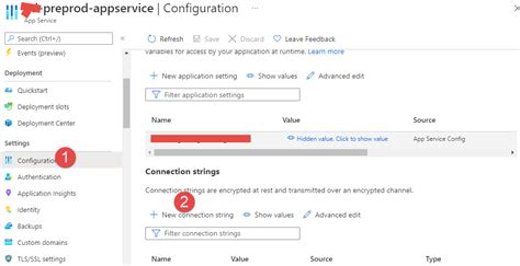simple configuration of connection string through key vault