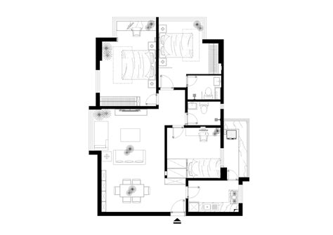 平面布置图 装修美图 新浪家居