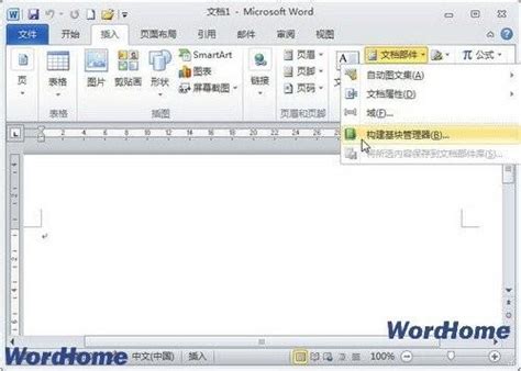 在word2010中删除构建基块 卡饭网