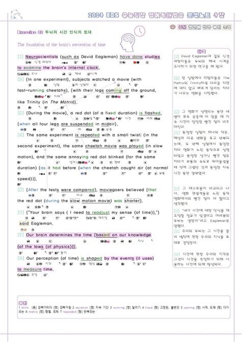 2024 수능특강 영어독해 4강 변형 분석 샘플 워크북 자습노트 무료공유 네이버 블로그