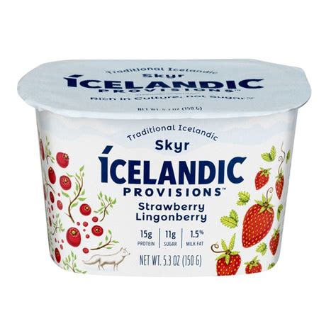 Icelandic Provisions Skyr Strawberry Lingonberry From Safeway Instacart