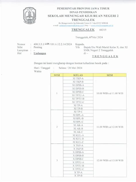 Undangan Wali Murid Share Pdf Undangan Wali Murid Share Pdf