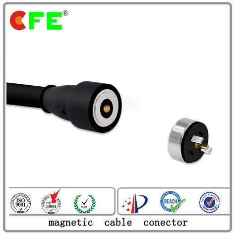 Dc Round Type Magnetic Cable Connector China Customized Pin Magnetic
