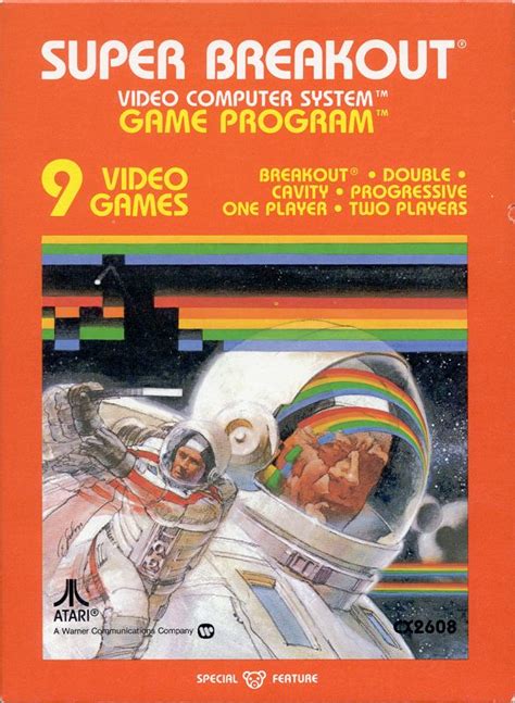 Super Breakout 1981 Atari 2600 Box Cover Art Mobygames