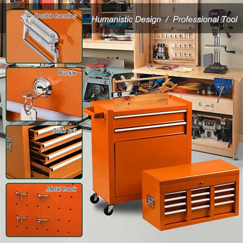 BIG RED TRJF C305ABD Torin Garage Workshop Organizer Portable Steel And Plastic Stackable