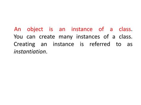 Objects And Classes In JAVA Introduction PPTX