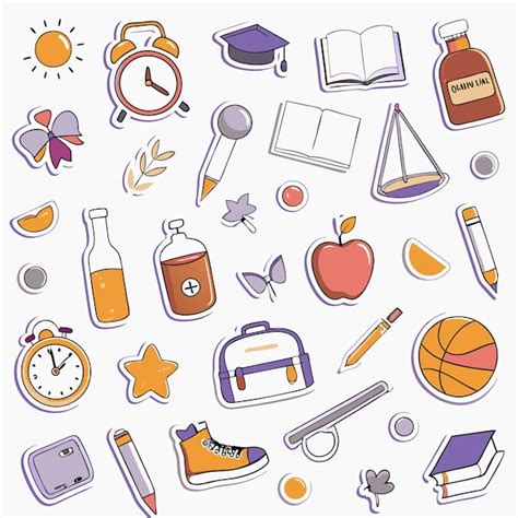 Premium Vector Vector Cute Sticker Collections