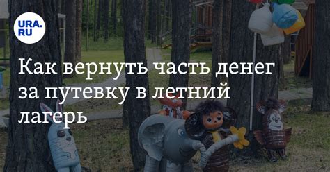 Как вернуть часть денег за путевку в летний лагерь
