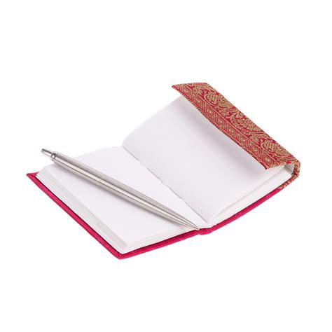 Mini Sari Fabric Notebook Paper High