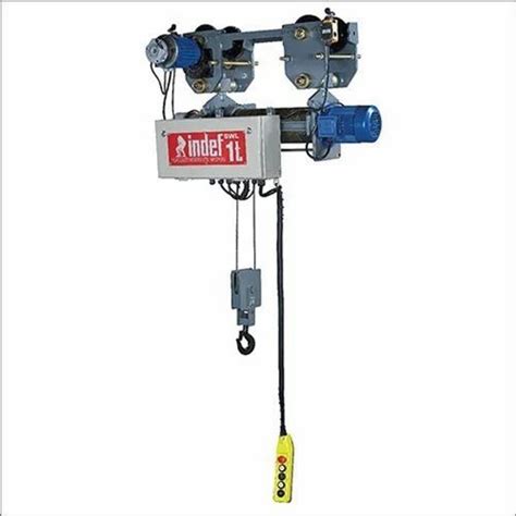 Three Indef Wire Rope Electric Hoist Capacity 1 Ton Model Name