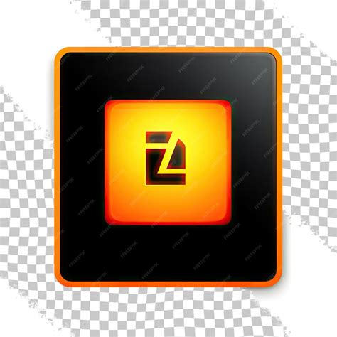 Premium Psd Orange Glowing Floppy Disk Backup Icon Isolated On