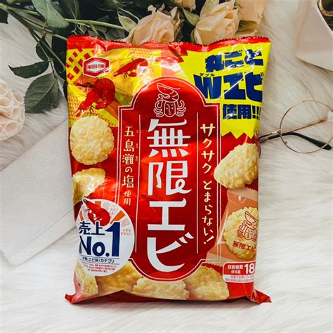 日本 龜田製果 無限蝦米果無限海苔米果 兩種風味供選 蝦仙貝 海苔仙貝 無限米餅 無限仙貝 無限蝦 蝦皮購物
