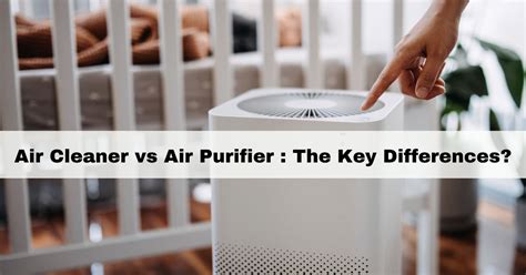 Air Cleaner Vs Air Purifier The Key Differences