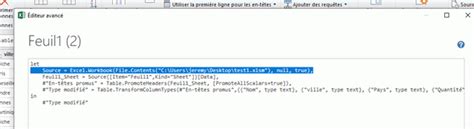 Requête Power Query A Partir Dun Chemin Variable Dans Une Cellule Excel