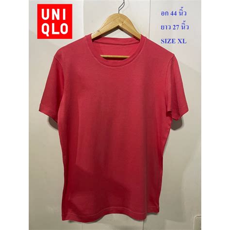 เสื้อยืดยูนิโคล่ Uniqlo อก 40 นิ้ว ยาว 26 นิ้ว Size M สภาพดี ไม่มีตำหนิ Shopee Thailand