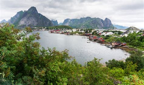 Reine는 Moskenesøya 섬 Lofoten 군도 노를 란 드 군 노르웨이에 있는 어촌 마을 이다 국가 관광 노선