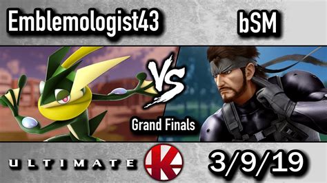 Emblemologist43 DK Greninja Vs BSM Snake PKMN Trainer Grand