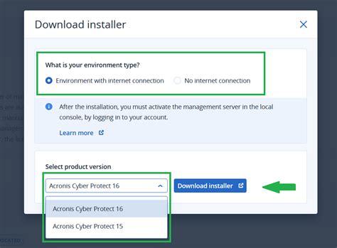 1642 Downloading An Installation File Of Acronis Software
