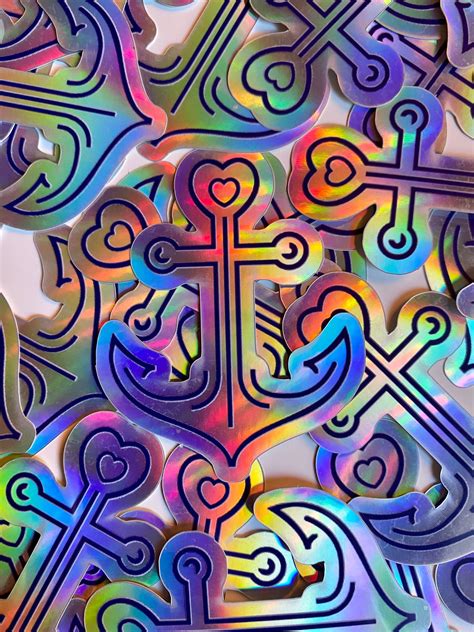 Anchor Holographic Sticker Anchortwentyfour