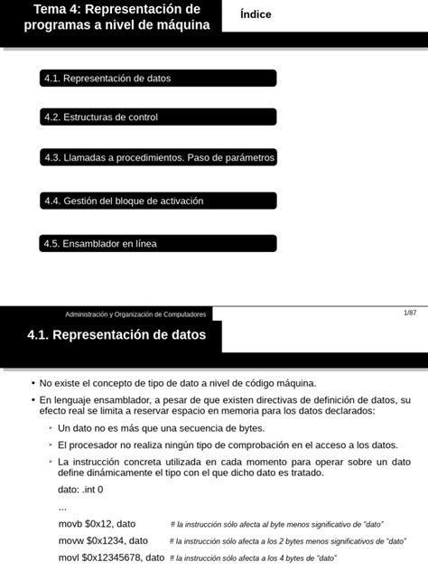 tema4 extendido pdf puntero programación de computadora compilador