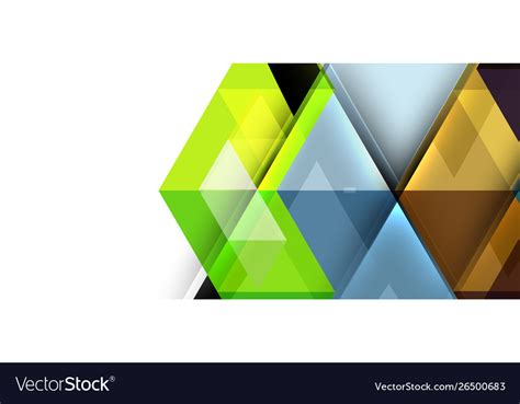 Colorful Repeating Triangles Modern Geometric Vector Image
