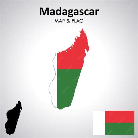 Premium Vector Madagascar Flag And Map Design Map Flag Vector File