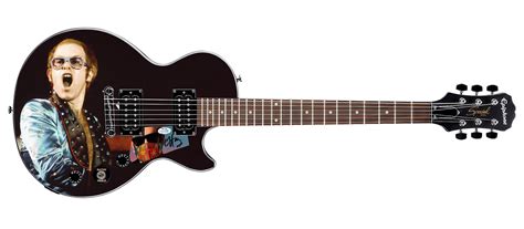 Lot Detail Elton John Signed Custom Gibson Epiphone Guitar W Live