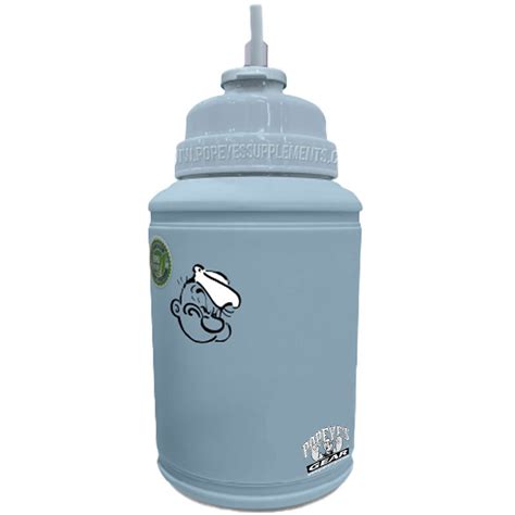 Popeyes Gear Power Jug Flip N Sip Light Blue