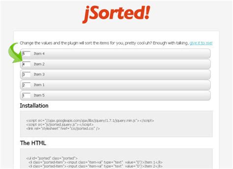 Collection Of Jquery Plugins For Filtering And Sorting Items