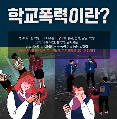 일산서구청소년수련관 청소년기획봉사 Da팀의 학교폭력 근절 캠페인 카드뉴스 코로나19로