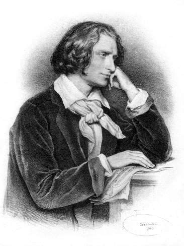 Franz Liszt Portrait Giclee Print Josef Kriehuber AllPosters