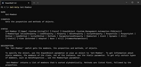 Powershell Analyser Un Objet Avec Get Member