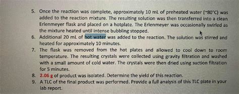 Solved Please Fill In The Reagent Table Below If Its Not