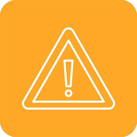 Warning Line Round Corner Background Icons 14723458 Vector Art At Vecteezy