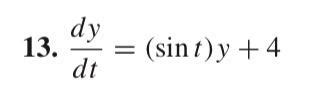 Solved In Exercises 13 18 The Differential Equation Is Chegg