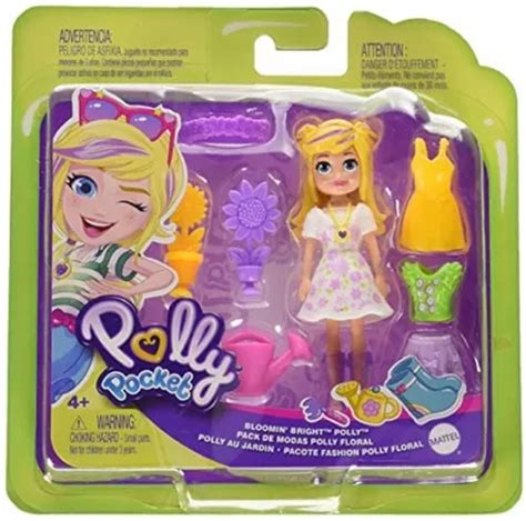 Polly Pocket Muñeca Modelo Pack De Moda Polly Floral