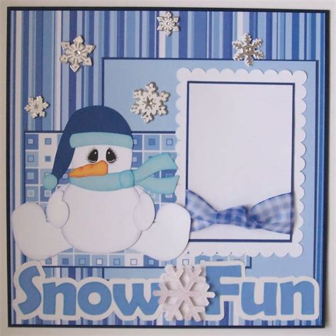 Blj Graves Studio Snow Fun Scrapbook Page
