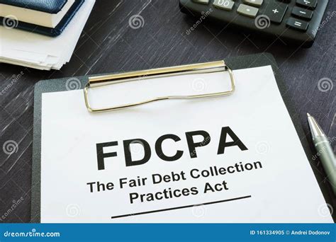 Writing Note Shows The Text Fdcpa The Fair Debt Collection Practices