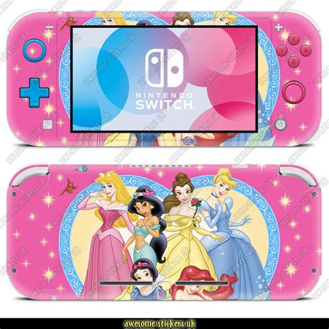 Nintendo Switch Lite Skins 220 Princesses Awesome Stickers Uk