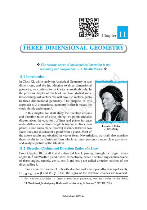 Class Ncert Maths Three Dimensional Geometry V The Moving